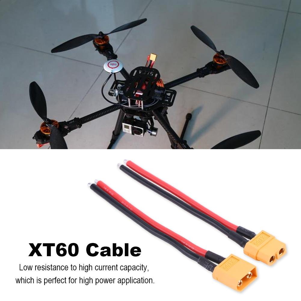 XT-60 Connector Cable Male with Silicone Jacket to Female Plug ...