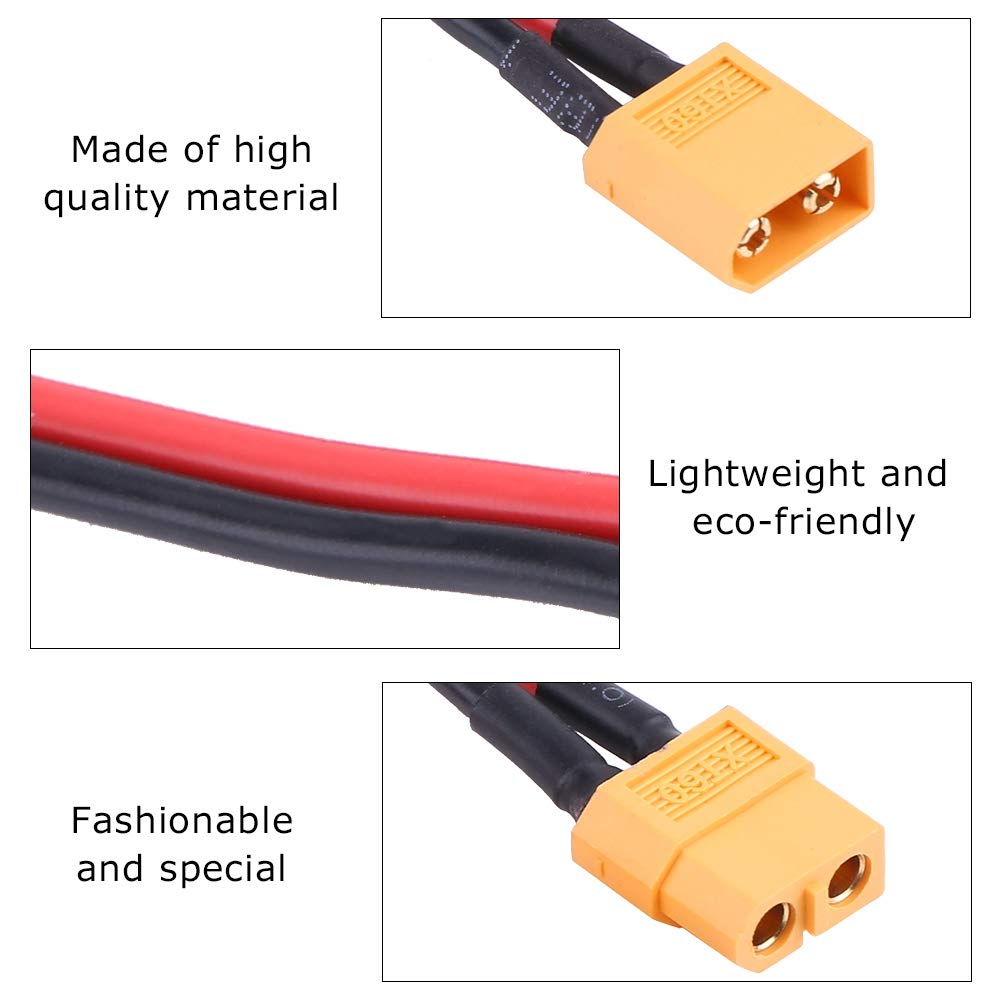XT-60 Connector Cable Male with Silicone Jacket to Female Plug ...