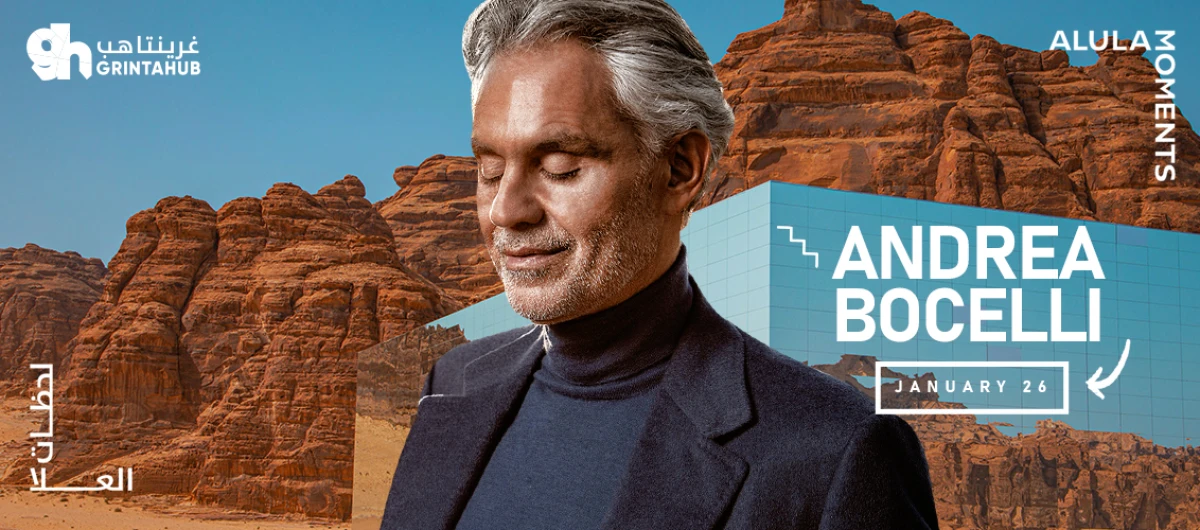 Andrea Bocelli Concert at AlUla Moments 2024 | Grinta Hub