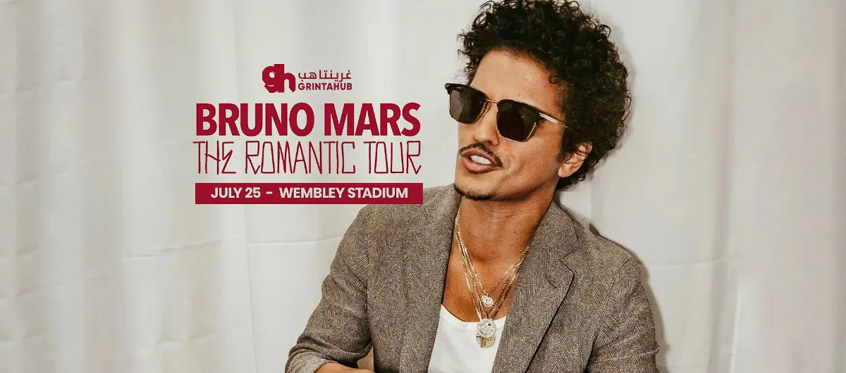 The Romantic Tour: Bruno Mars, London 25 July | GrintaHub