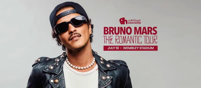 The Romantic Tour: Bruno Mars, London 18 July | GrintaHub
