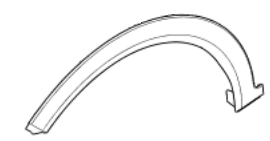 قطع غيار هونداي أصلية ديكور رفرف يسار خارجي ماركة هونداي ذات جودة عالية